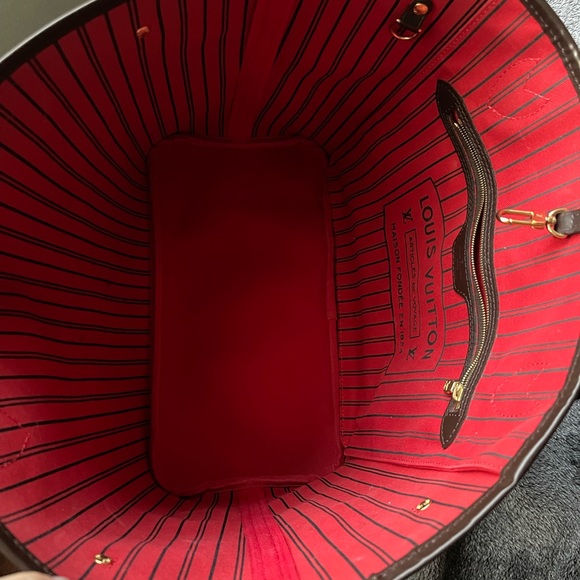 Louis Vuitton | Bags | Louis Vuitton Neverfull Mm Brown Checker Print ...